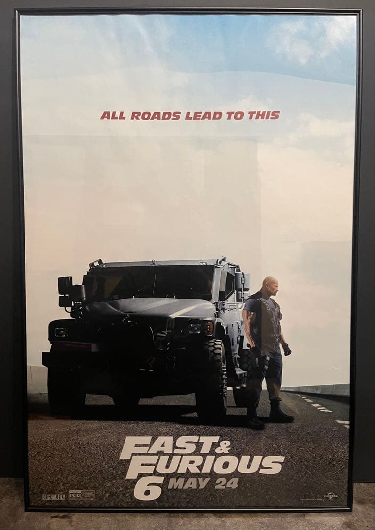 *枚数限定*映画館用両面印刷ポスターUS版:Fast & Furious 6