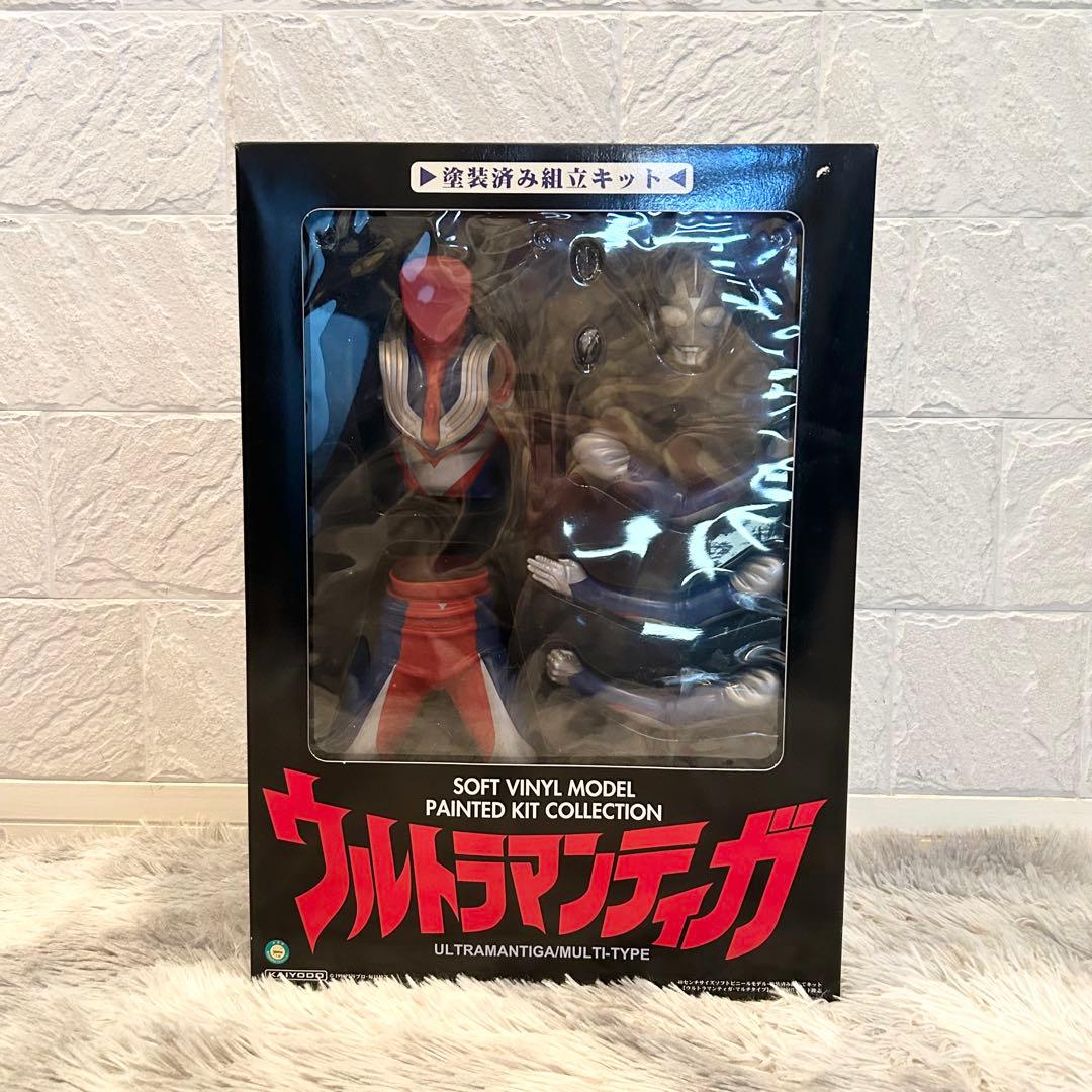 【未使用】海洋堂　メガソフビ　塗装済み組立てキット　ウルトラマンティガ