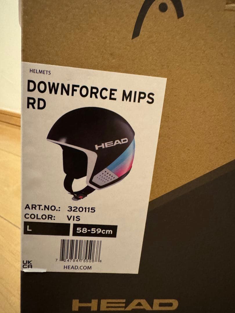値下げ　HEAD DOWNFORCE MIPS RD ヘルメット Lサイズ