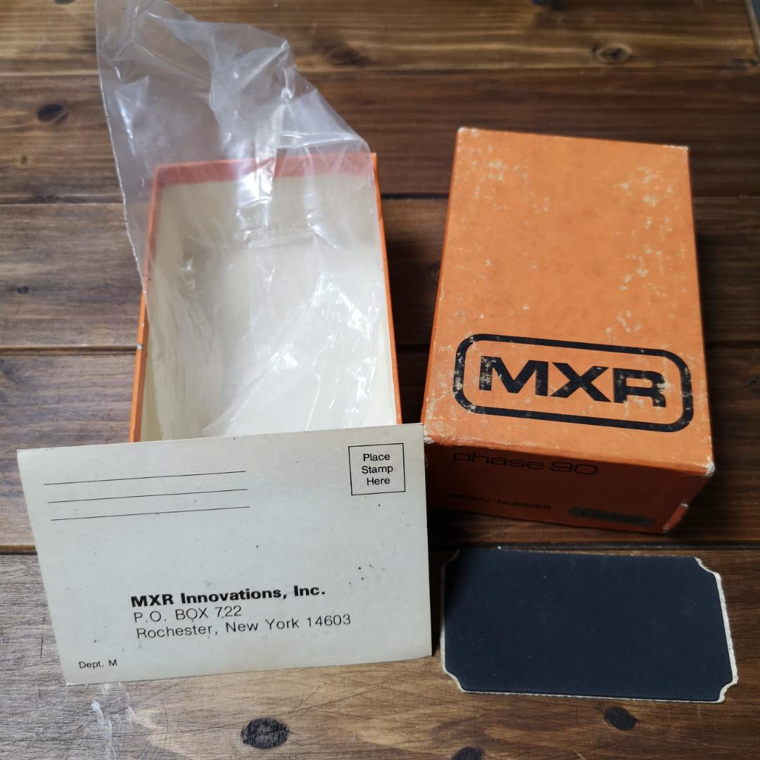 MXR phase 90 MX-101 80's 箱、ハガキ、ゴムシート付き