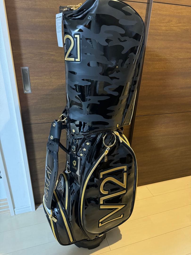 希少V12 STD V12 CAMO CADDY 9.5 ゴルフバッグ