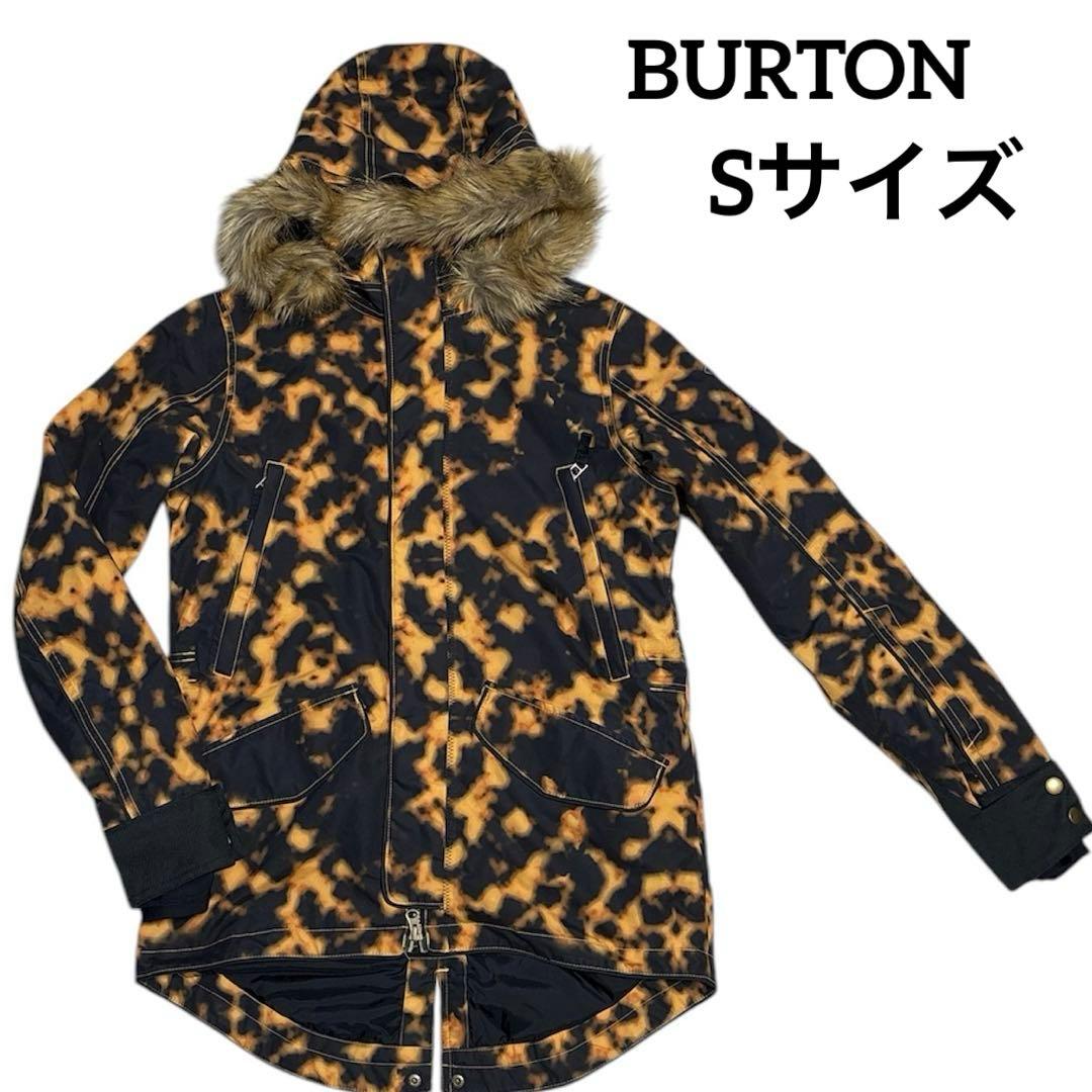 匿名発送❁¨̮Burton レオパード柄 スノーボードジャケット Sサイズ 美品