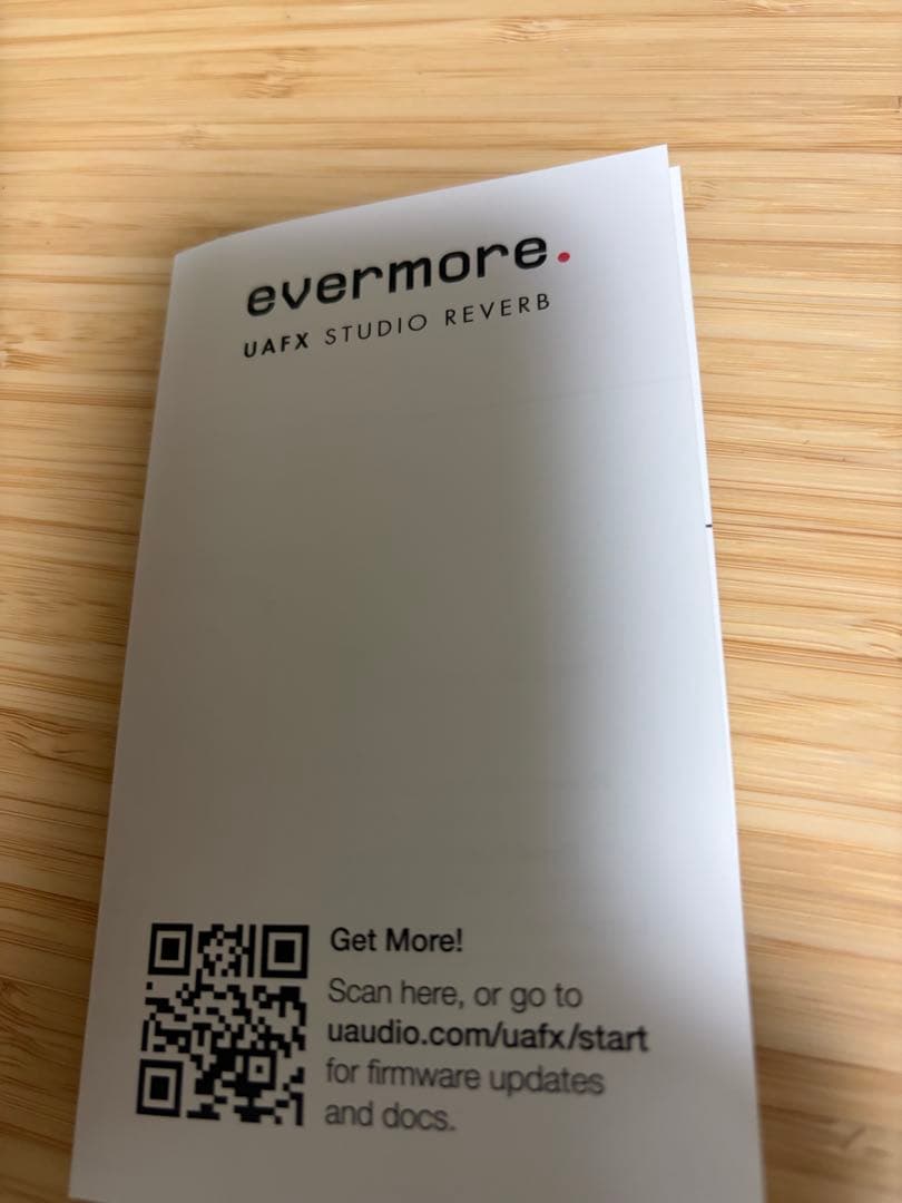 ギター evermore UAFX STUDIO REVERB