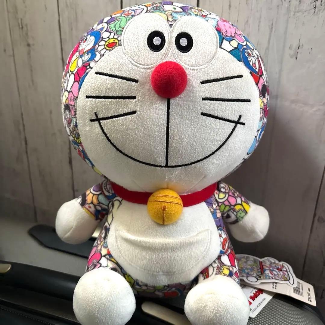 ドラえもん ぬいぐるみ カラフル柄 約30cm