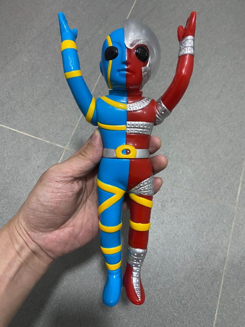 人造人間キカイダー ソフビ 黒色の目 25cm