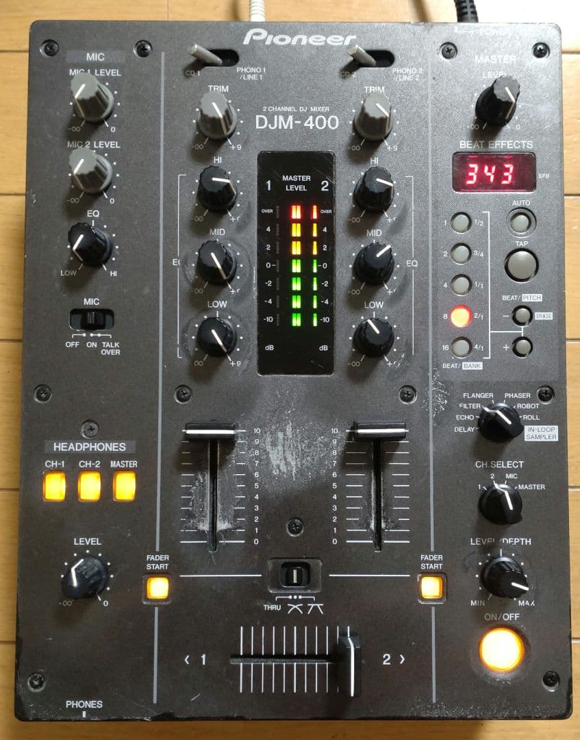 Pioneer　DJM-400　動作確認済み　クロスCHフェーダー 交換