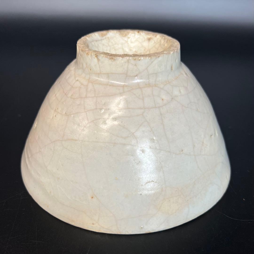 ◎古美術 庵々◎李朝 白磁 茶碗 共箱付◎韓国 李氏朝鮮時代 古陶磁 骨董古美術