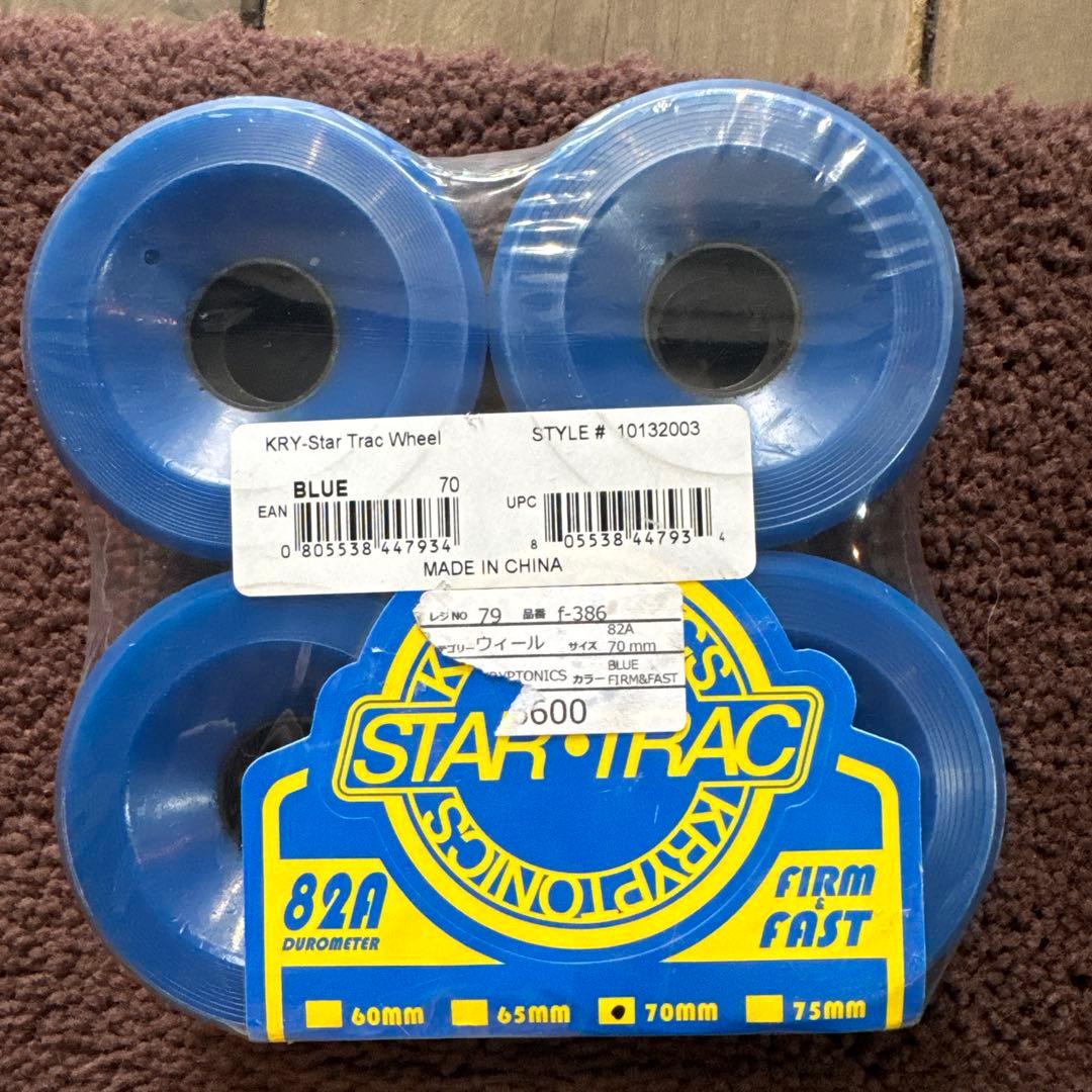 Kryptonics Star-Trac 70mm82a青ウィール4個セット