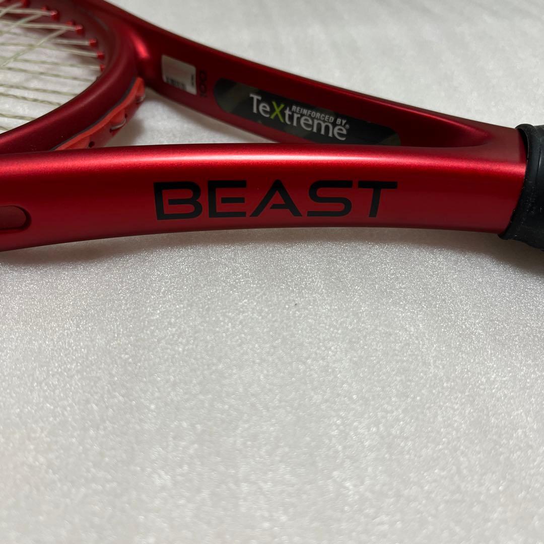 Prince Beast テニスラケット レッド [美品] 280g G2