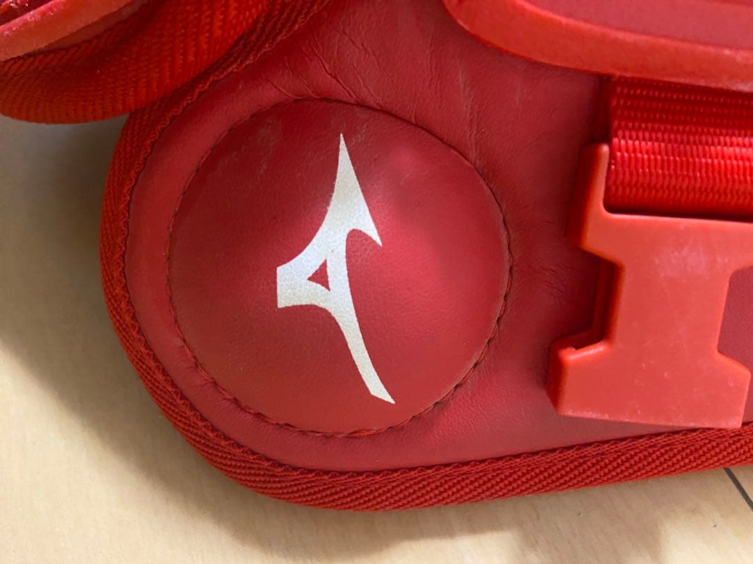 【夏キャンペーン大幅値下げ中】Mizuno キャッチャー防具フルセット　レッド