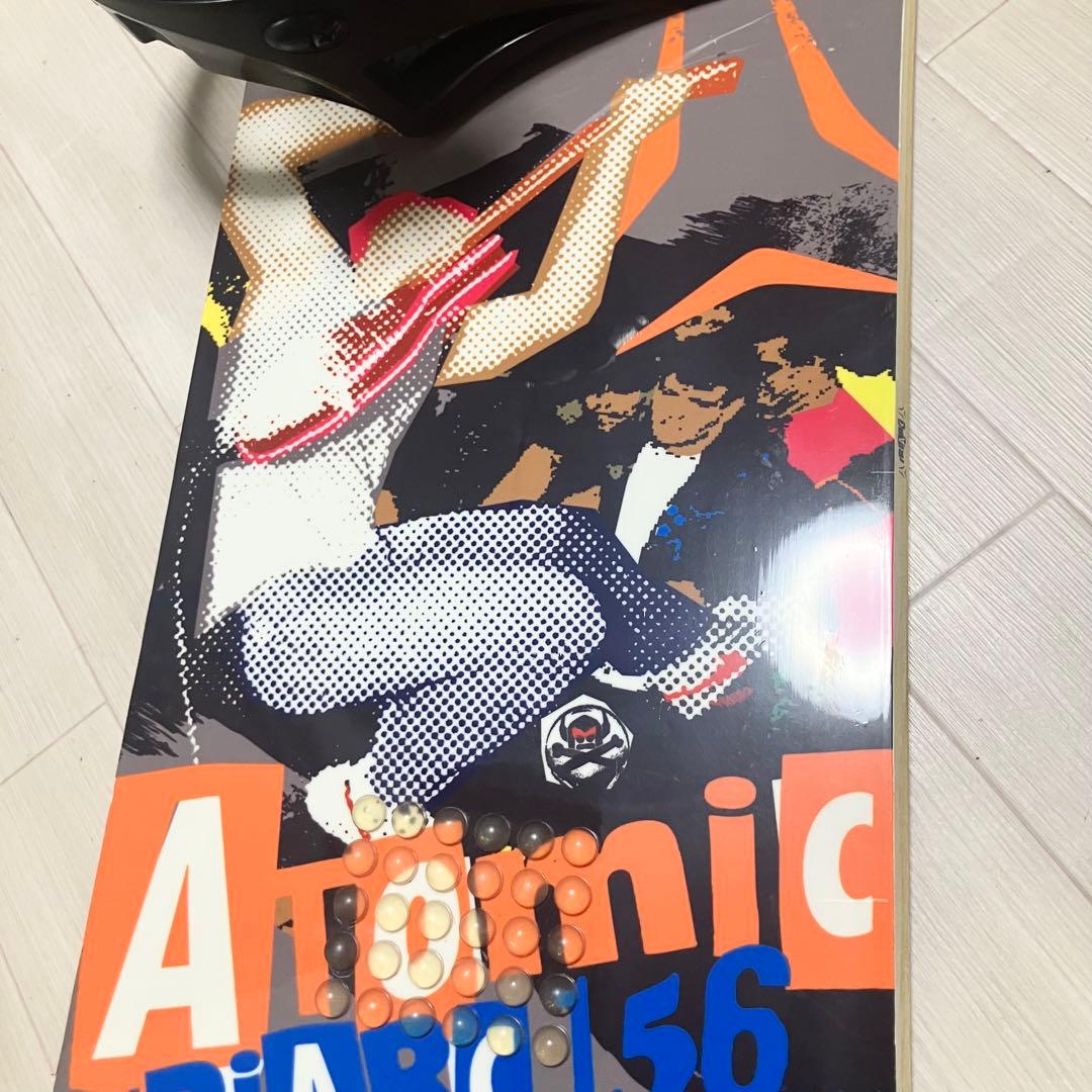 【良品】バック付/Atomic TRIARCアトミックスノーボードセットバインL