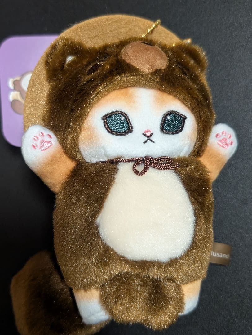 新品未開封mofusand 尻尾ぶらりん 信楽たぬきにゃんマスコット モフサンド