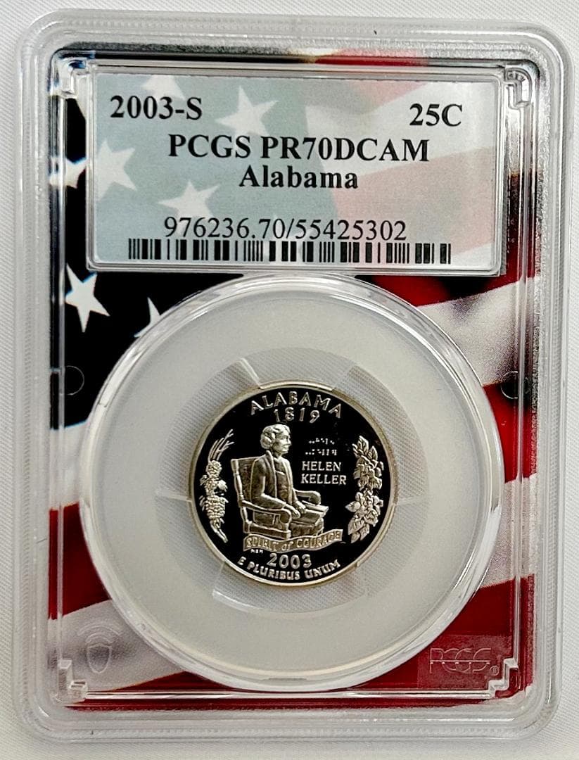 2003年　アメリカ　25セント5枚セット　PCGS PR70　 DCAM