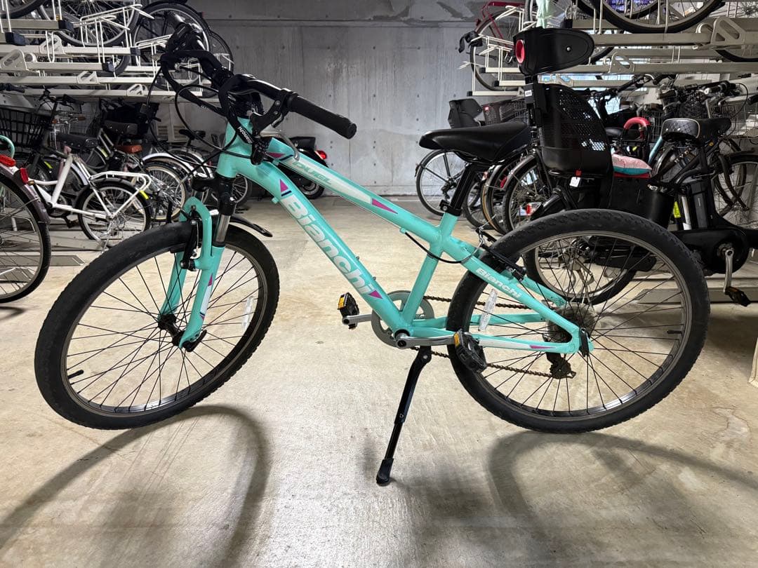 【手渡しのみ】Bianchi Duel 24インチ CK キッズバイク ビアンキ