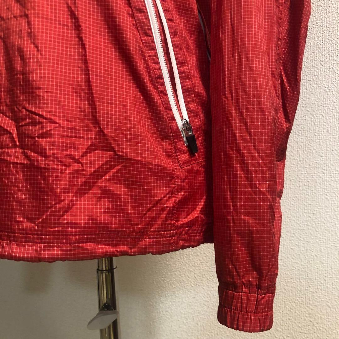 未使用 マンシングウェア◆アノラック ハーフジップ パーカー◆レッド Mサイズ