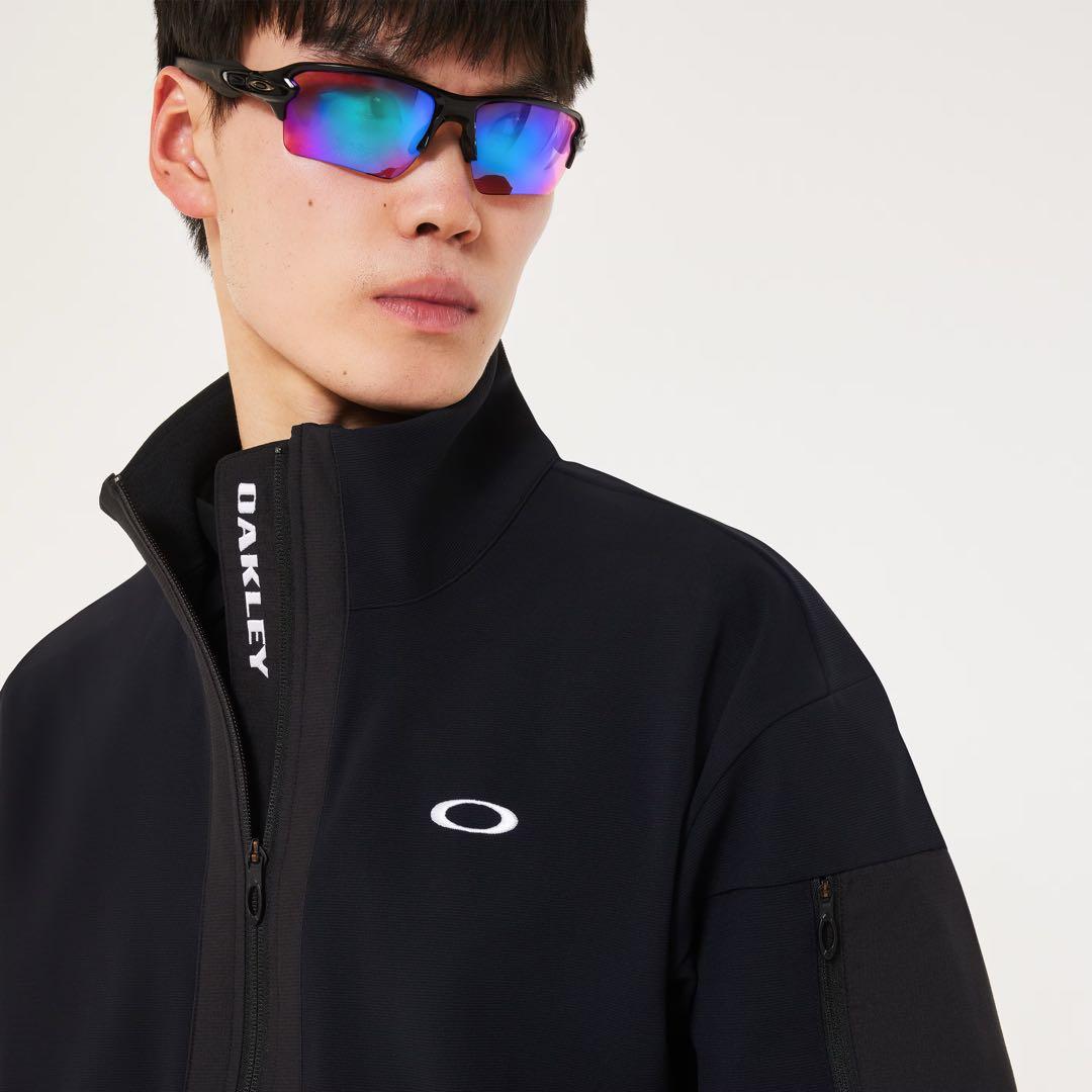 OAKLEY オークリーゴルフ トラックジャケット ブラック M