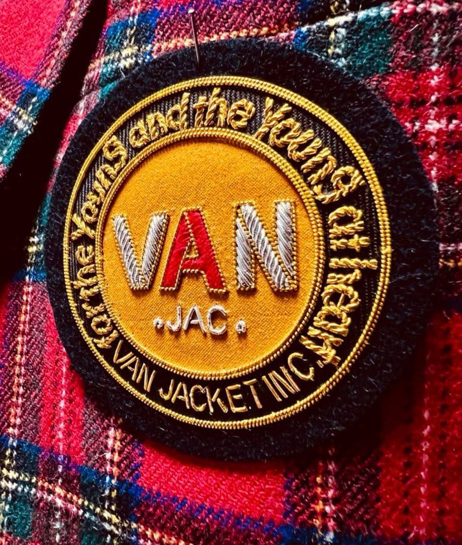 値引VAN JACKET ブレザーエンブレム人気の丸VAN大変貴重！