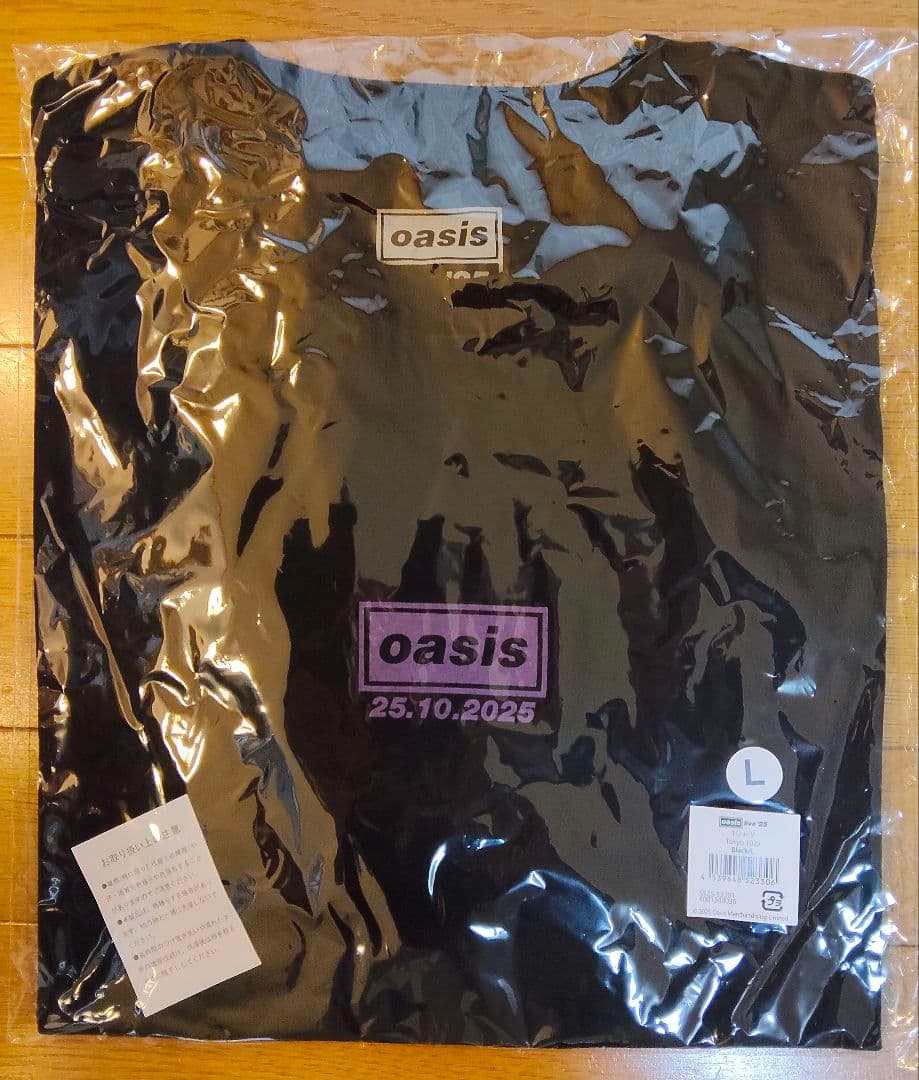 oasis live '25 TOKYO Tシャツ 25日 Lサイズ