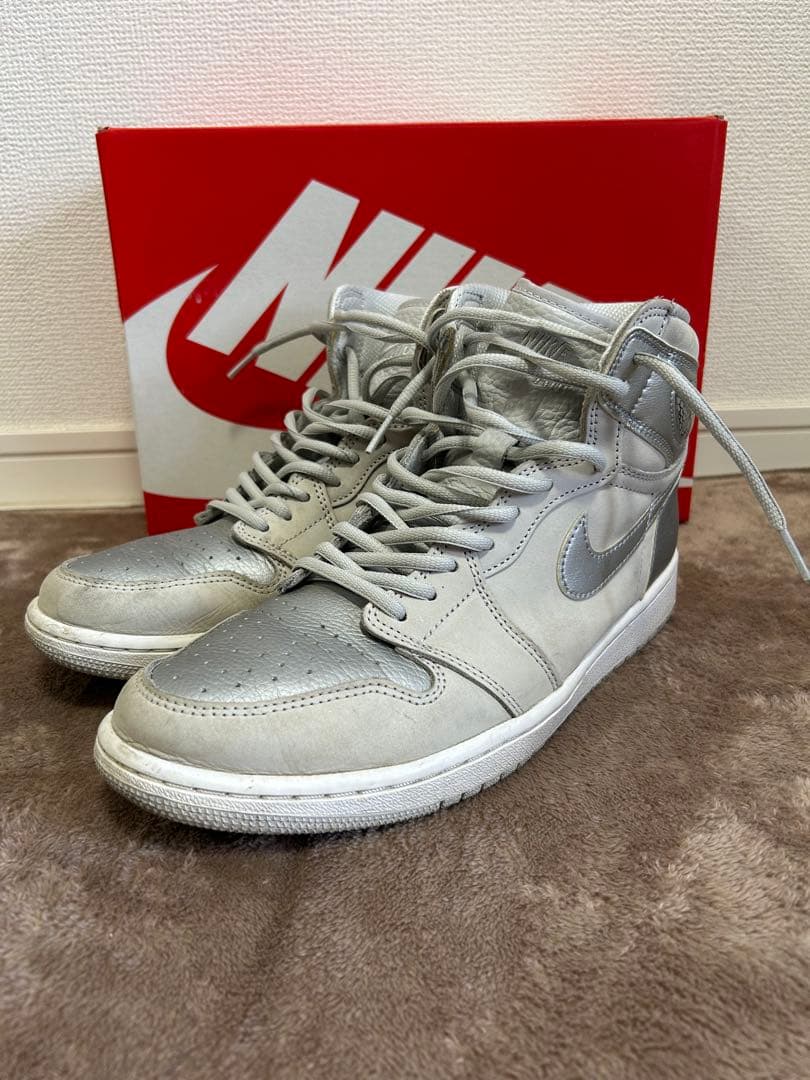 NIKE AIR JORDAN 1 HIGH シルバー 28cm 人気カラー