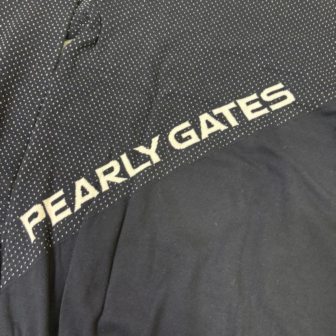 極美品　PEARLY GATES ネイビー タートルネックセーター　2024年