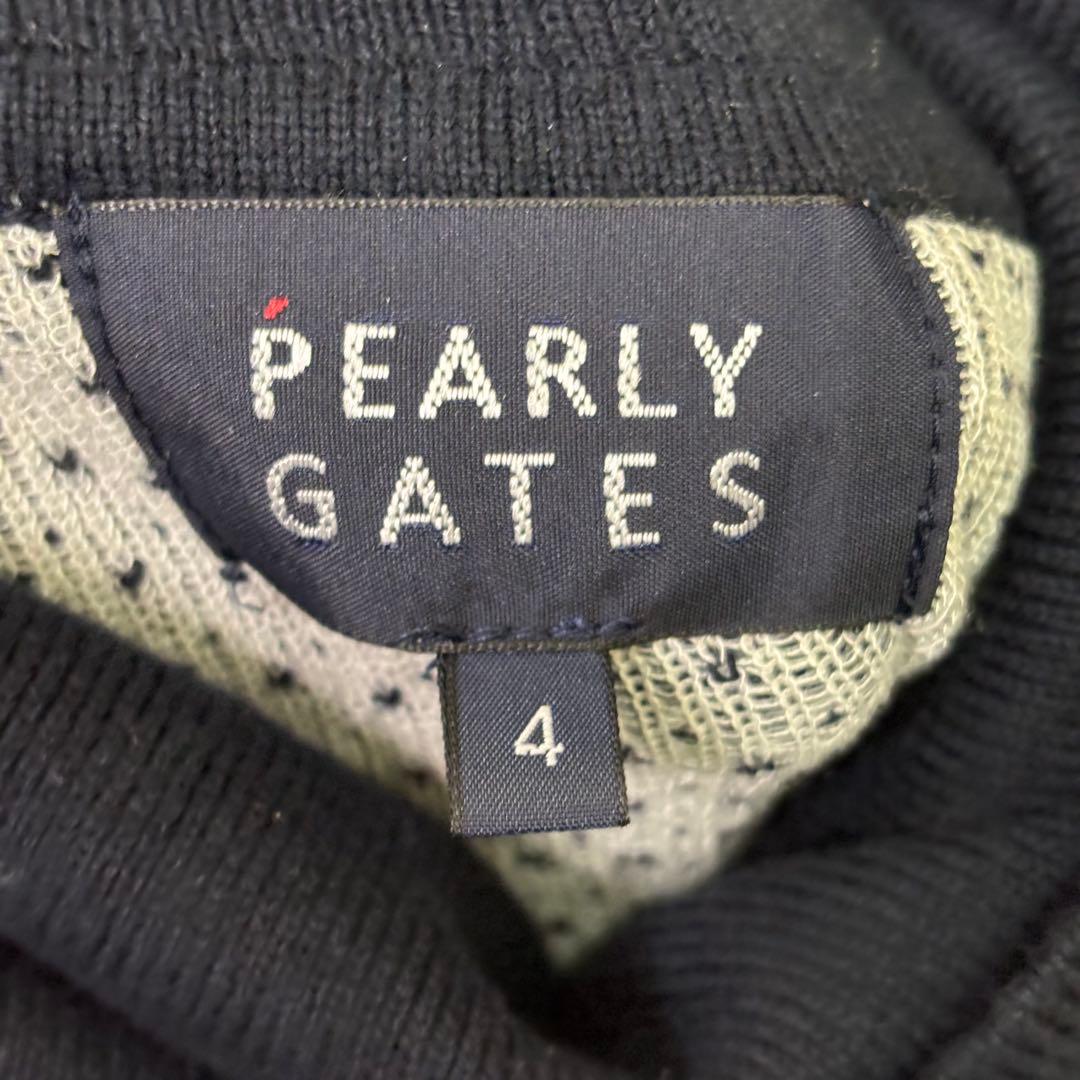 極美品　PEARLY GATES ネイビー タートルネックセーター　2024年