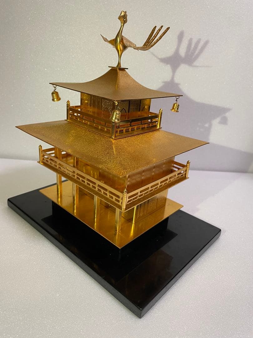 金閣寺風 金属製装飾品 鳳凰付き