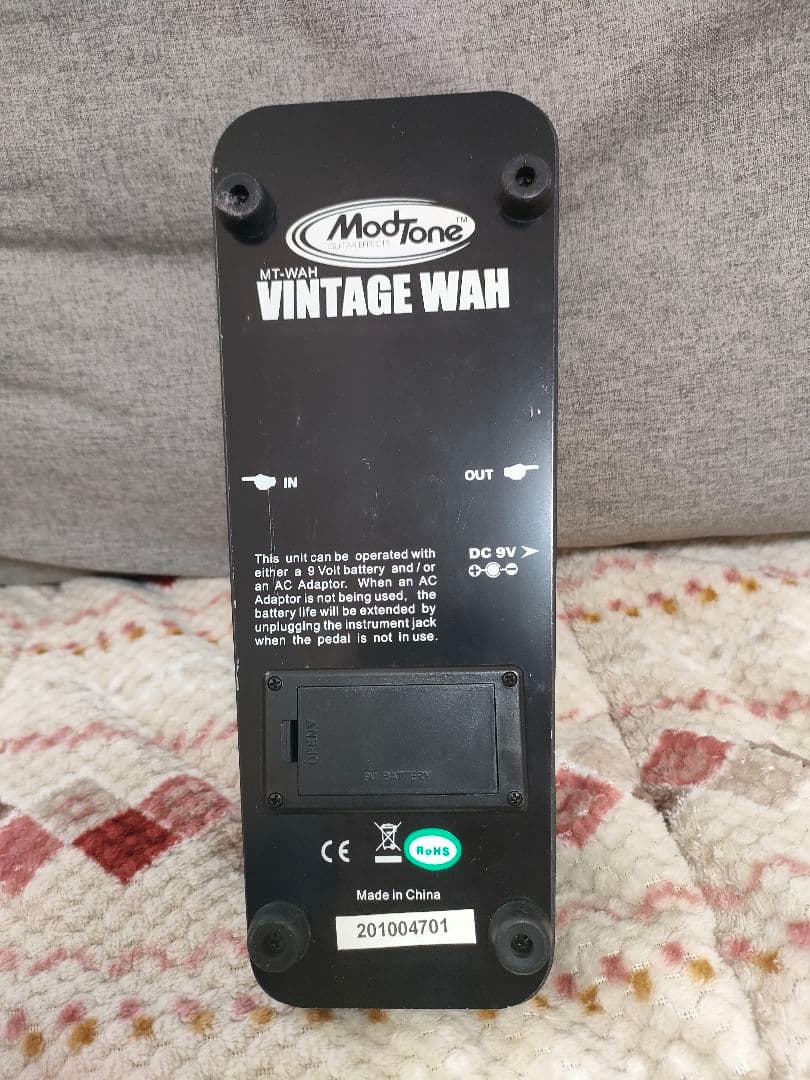 Modtone MT-WAH vintage wah トゥルーバイパス