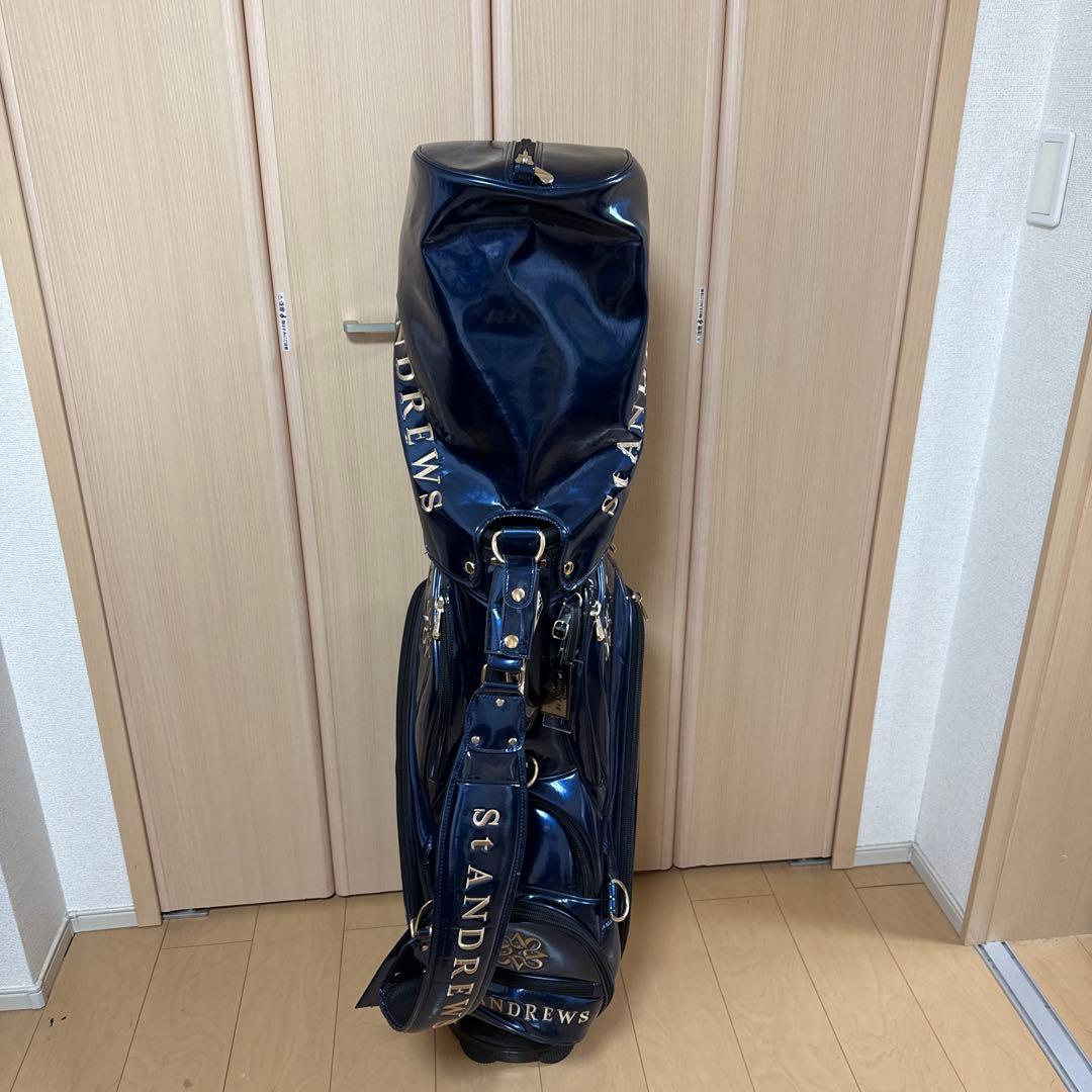 St Andrews セントアンドリュース ゴルフキャディバッグ 大型 青