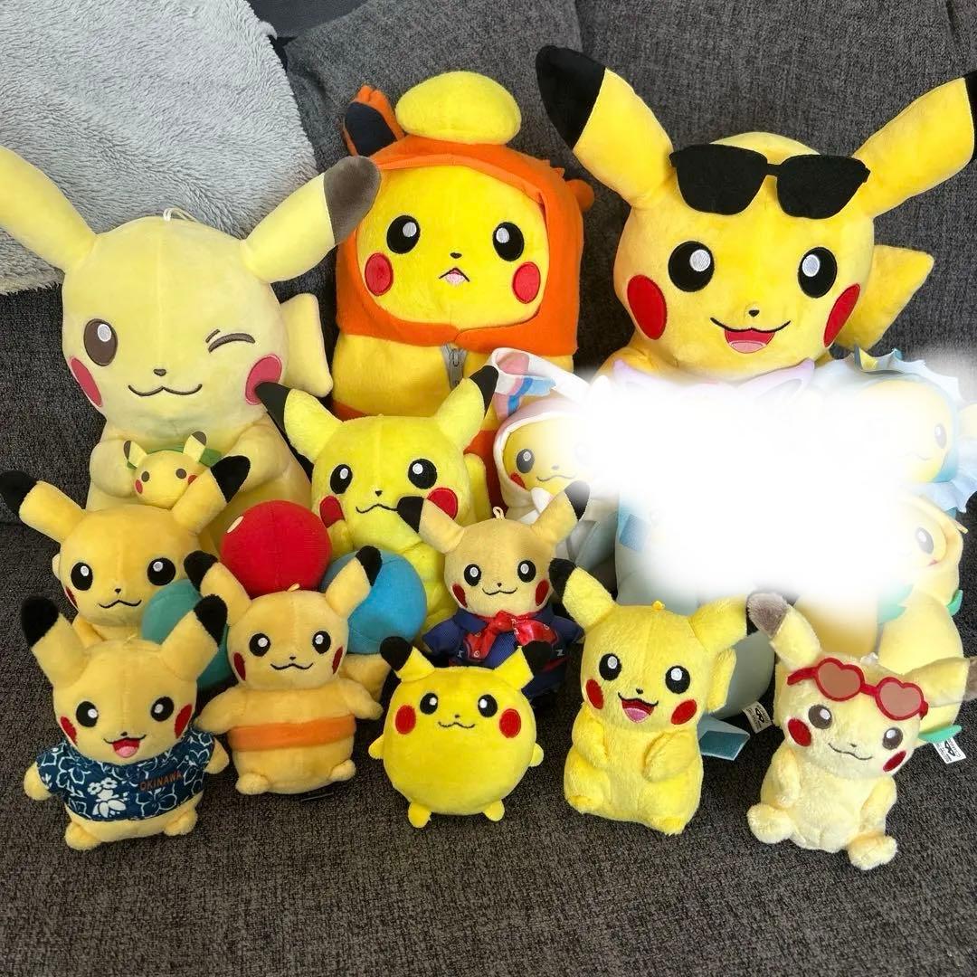 ポケモン　ピカチュウ　ぬいぐるみ16点まとめ売り