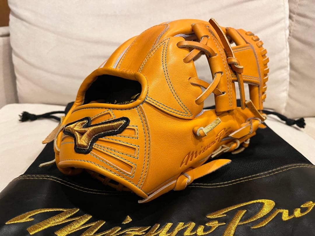 【極美品】MizunoPro ミズノプロ オーダー 内野用軟式グラブ サイズ10