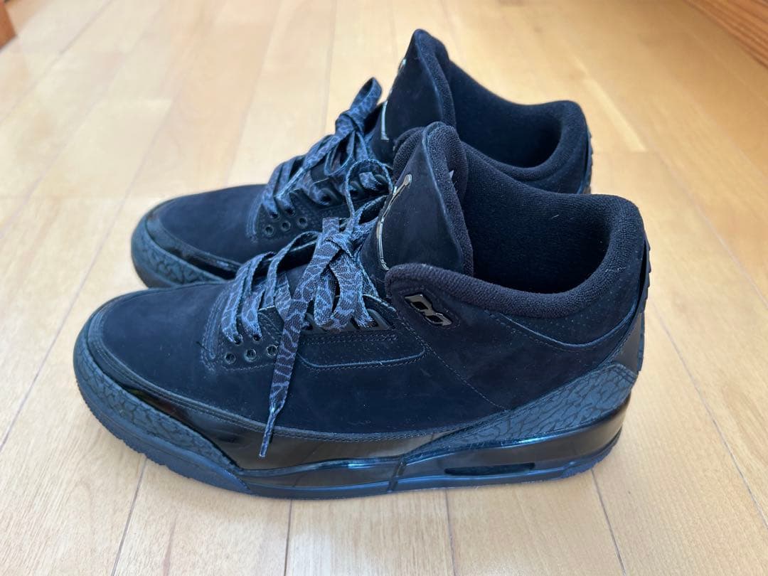 シューズ(男性用) NIKE AIR JORDAN 3 RETRO BLACK CAT 26.5cm