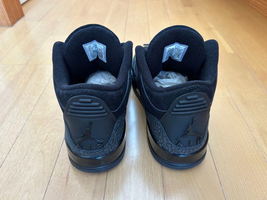シューズ(男性用) NIKE AIR JORDAN 3 RETRO BLACK CAT 26.5cm