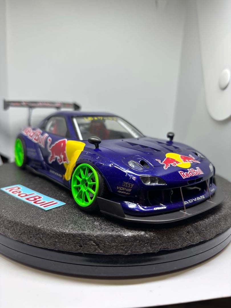 プラモデル完成品　アオシマ RX-7 RE雨宮　FD3S 改　1/24 D1GP