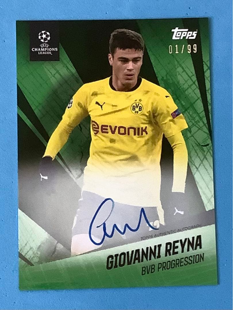 2021 Topps Giovanni Reyna 直筆サインカード レイナ①