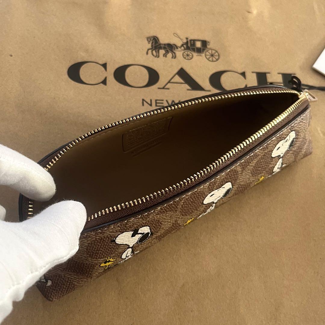 【新品未使用】COACH×スヌーピー コラボペンケース　正規品