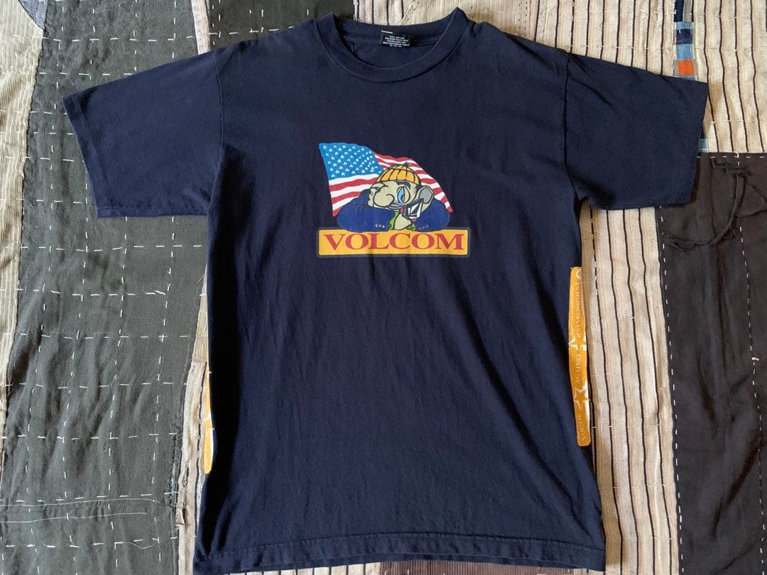 90s VOLCOM vtg Tシャツ 脇プリ マルチ powell パウエル
