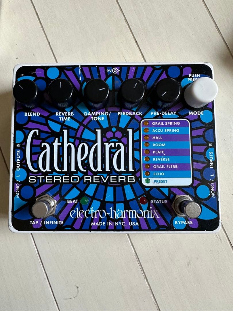 electro-harmonix Cathedral ステレオリバーブ