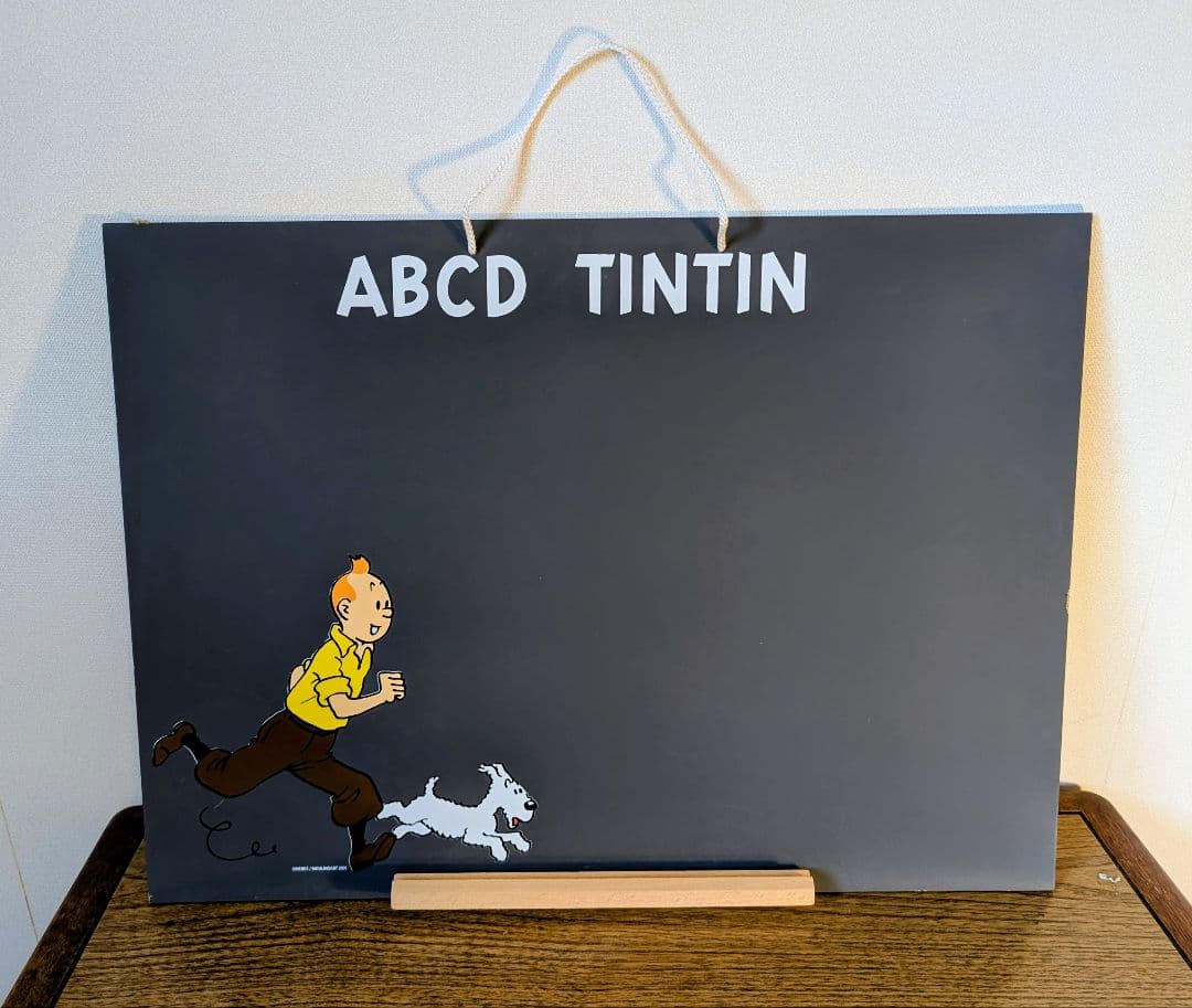 未使用美品〈タンタンの冒険TINTIN&Y黒板フランス製〉