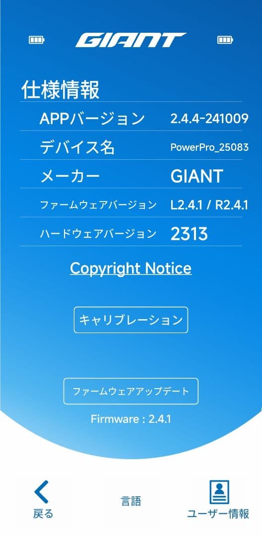 FC-R8000 両足パワーメーター付クランク GIANT POWER PRO