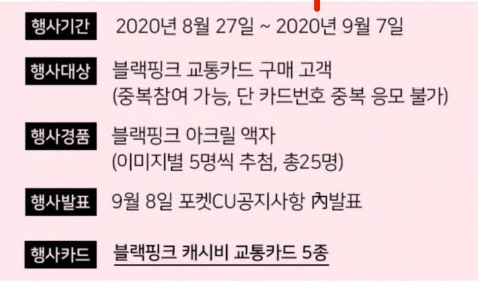 BLACKPINK 2020年 交通カード イベント ジス アクリル額縁世界5点