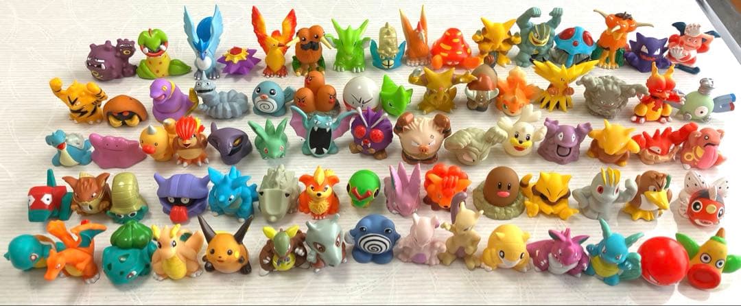 ポケモン指人形　フィギュア　初代(1996〜1998)まとめ売り　76個 美品
