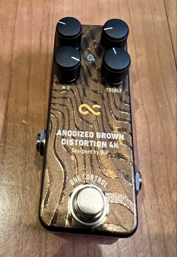 ギター ONE CONTROL ANODIZED BROWN DISTORTION 4K