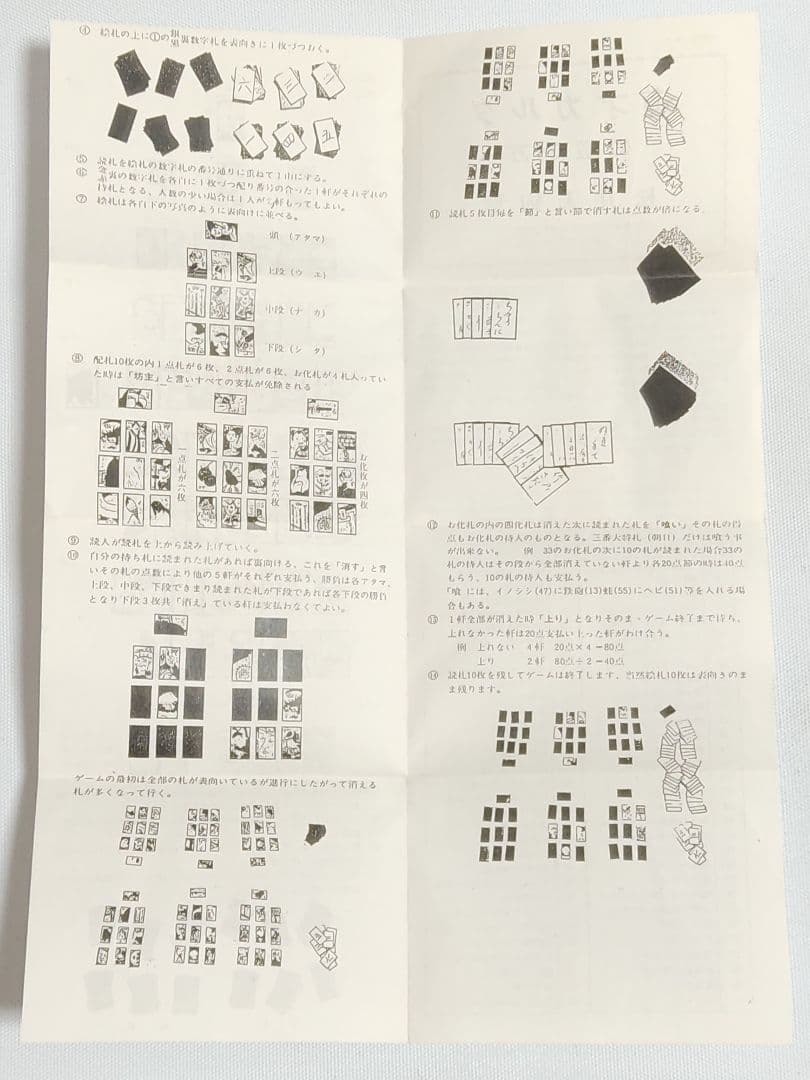 【希少　未開封】松井天狗堂　手刷り道才かるた　赤黒裏