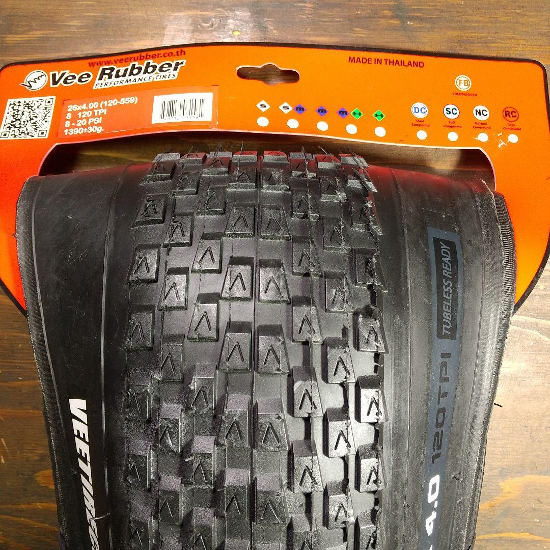 Vee Rubber 26x4.00 ファットバイク用タイヤ②