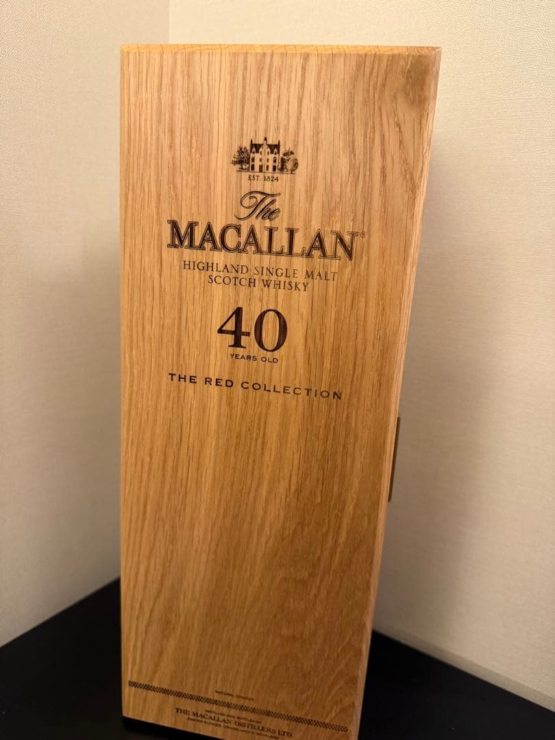 THE MACALLAN 40年 700ml 空瓶 1本 化粧箱1個