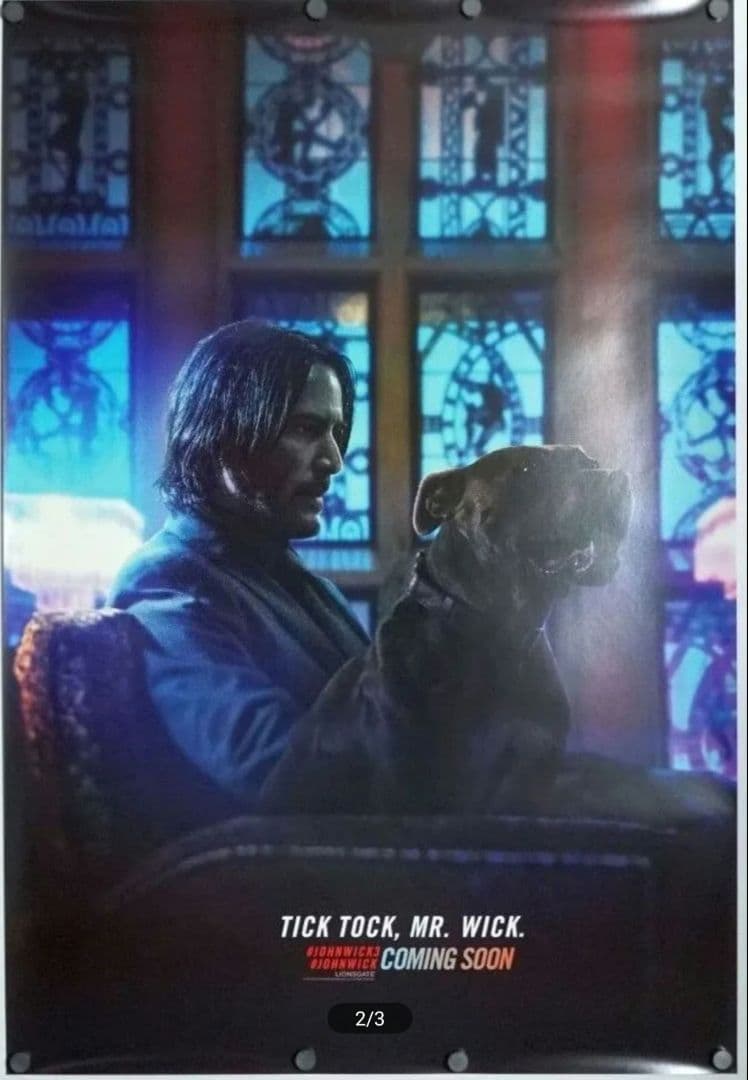 John Wick 3 パラベラムオリジナル　映画ポスター 27x40+額縁付き