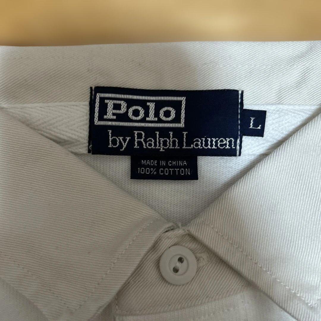 Polo Ralph Lauren ラガーシャツ L ネイビー/ホワイト