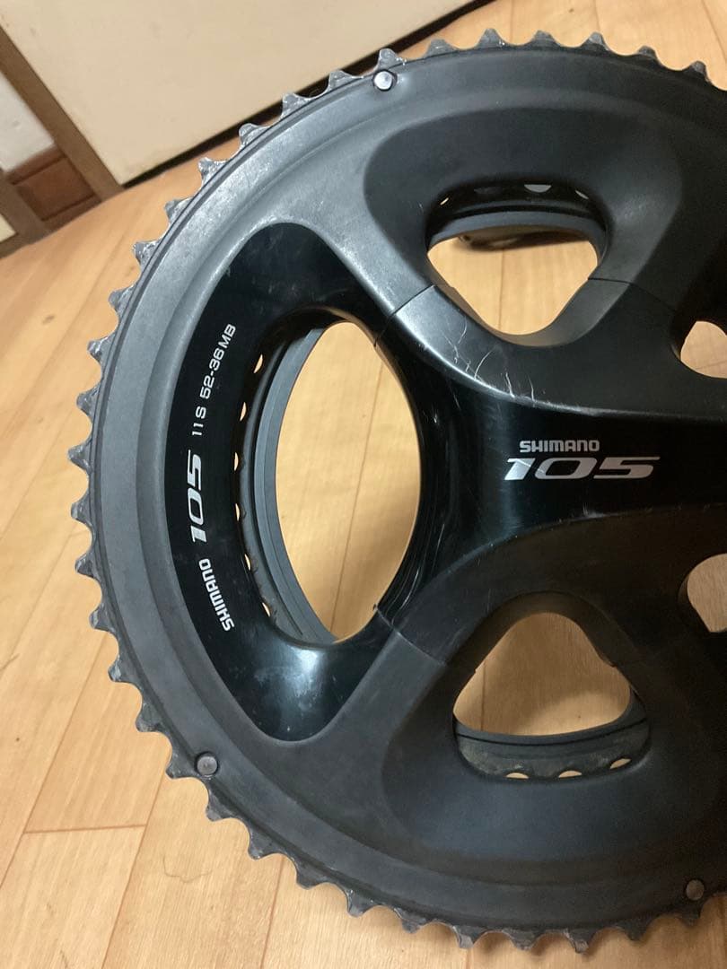 SHIMANO 105 クランクセット ブラック　FC-5800 165mm