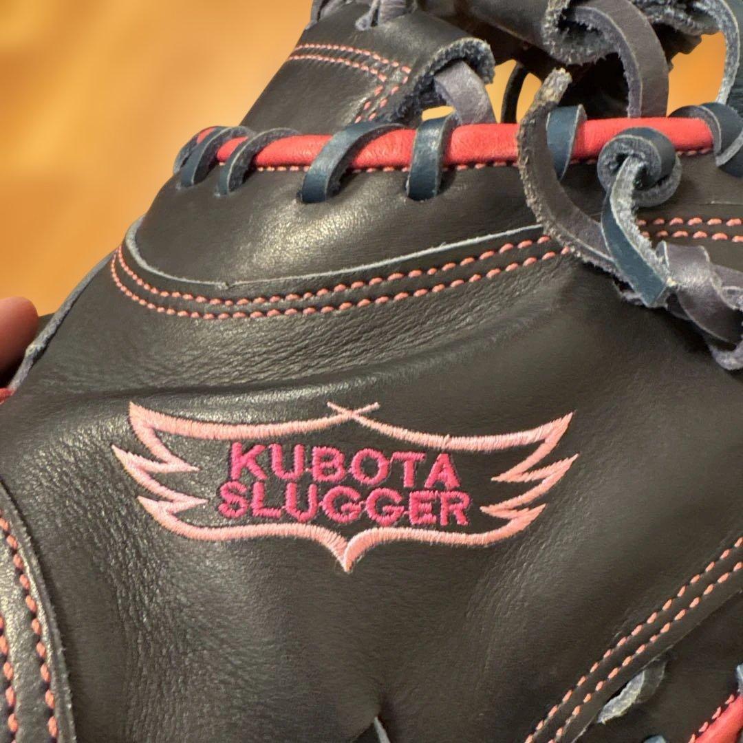 KUBOTA SLUGGER 軟式グローブ 黒赤