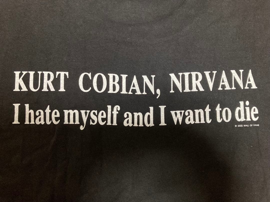 カートコバーン　 cobain ニルバーナ　nirvana バンT L